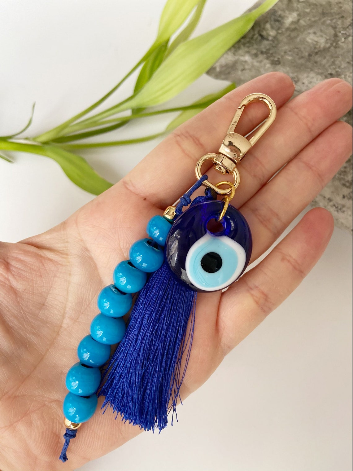Evil Eye Keychain Evil Eye Key Ring Evil Eye Bag Charm | Etsy