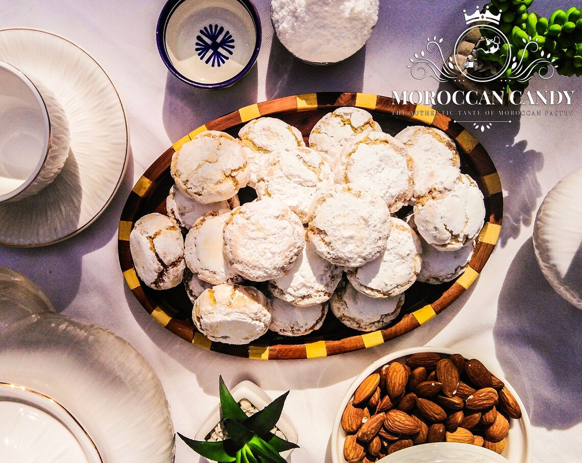 GHRIBA Moroccan Wedding Cookies GHORIBA Iced Sugar Crinkle - Etsy