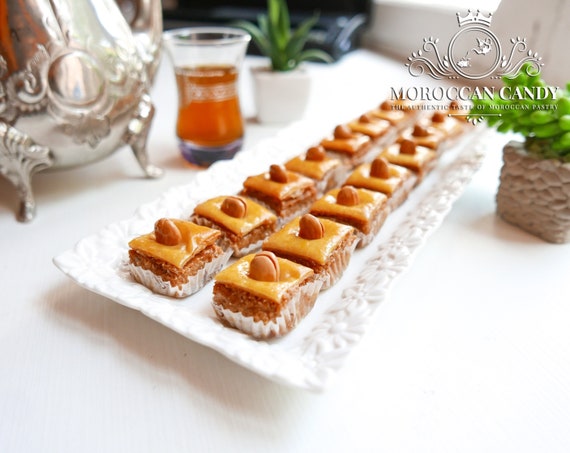 Moroccan BAKLAVA Almond Arabic Cookies Turkish Pastry With - Etsy
