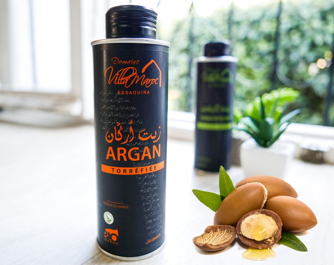 Culinary Argan Oil Toasted for Eating and Cooking - 100 % Organic ...