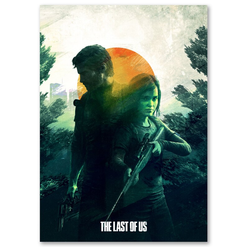 The Last of Us Inspired Joel & Elie Gaming Poster Digital | Etsy