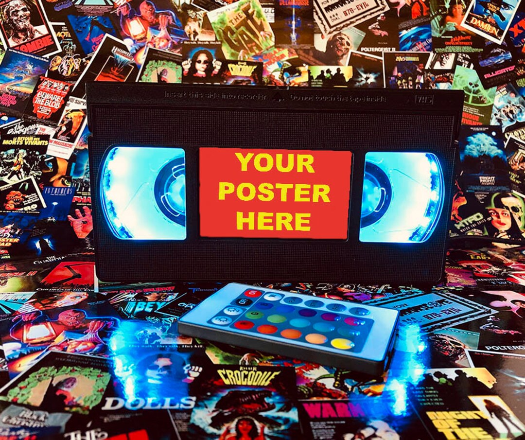 Custom VHS Horror Vhs Light Movie Poster Print VHS 70 80 90s ...