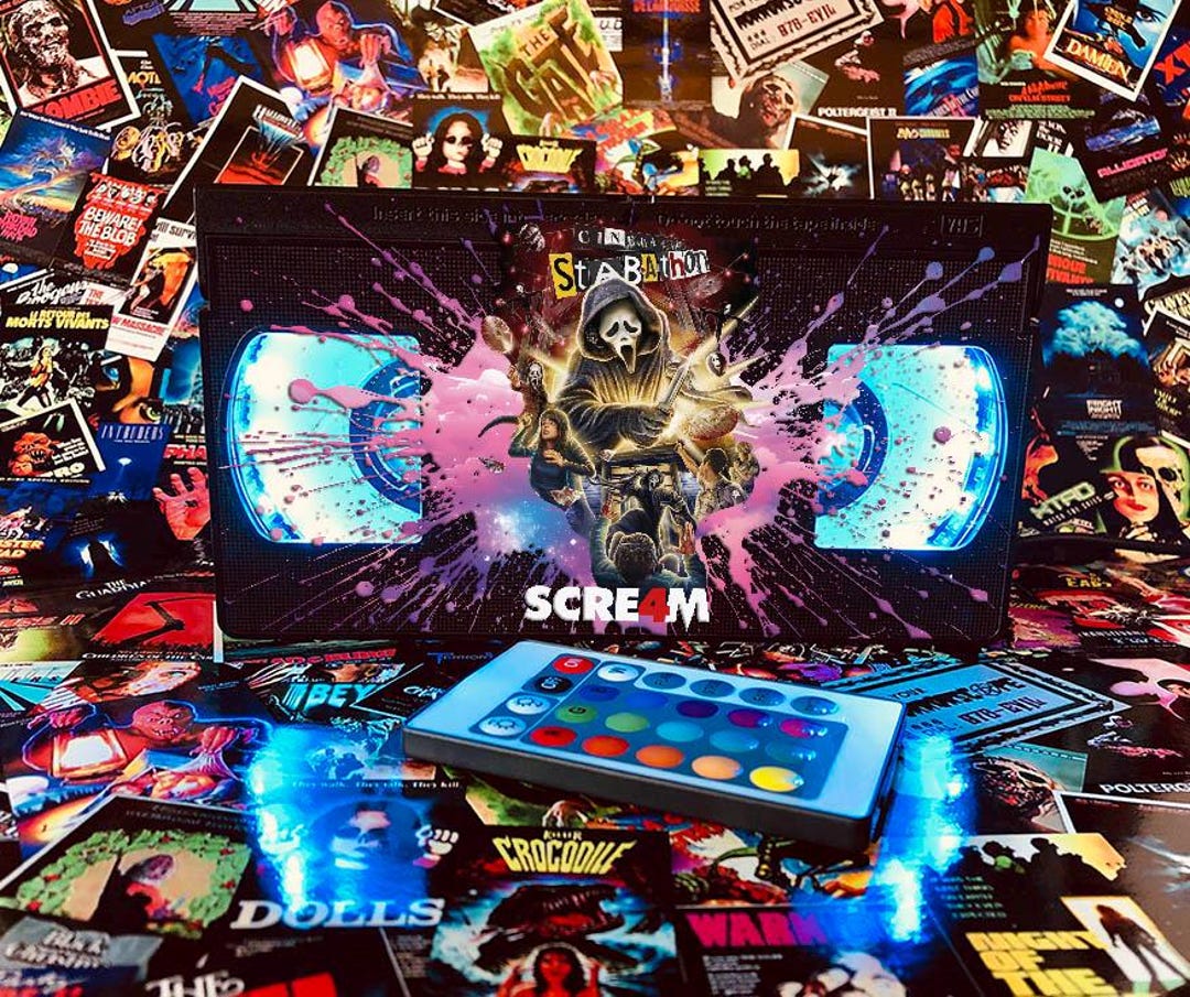 Scream 4, Horror VHS, Lamp Scary Movie Poster VHS 70 80 90s Horror Gift ...