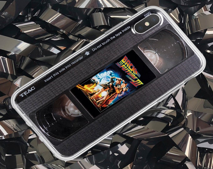 Back to the Future VHS Movie Phone Case / Fun Retro Case for iPhone 15 ...