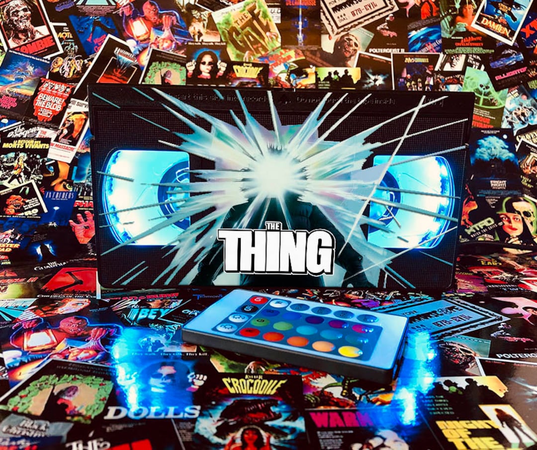 Thing VHS Horror Vhs Light Movie Poster Print VHS 70 80 90s Horror ...