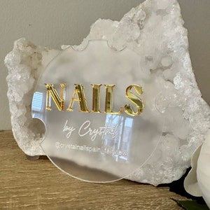 Custom Acrylic Nailfie Disc for Nail Techs - Personalized Beauty Salon ...