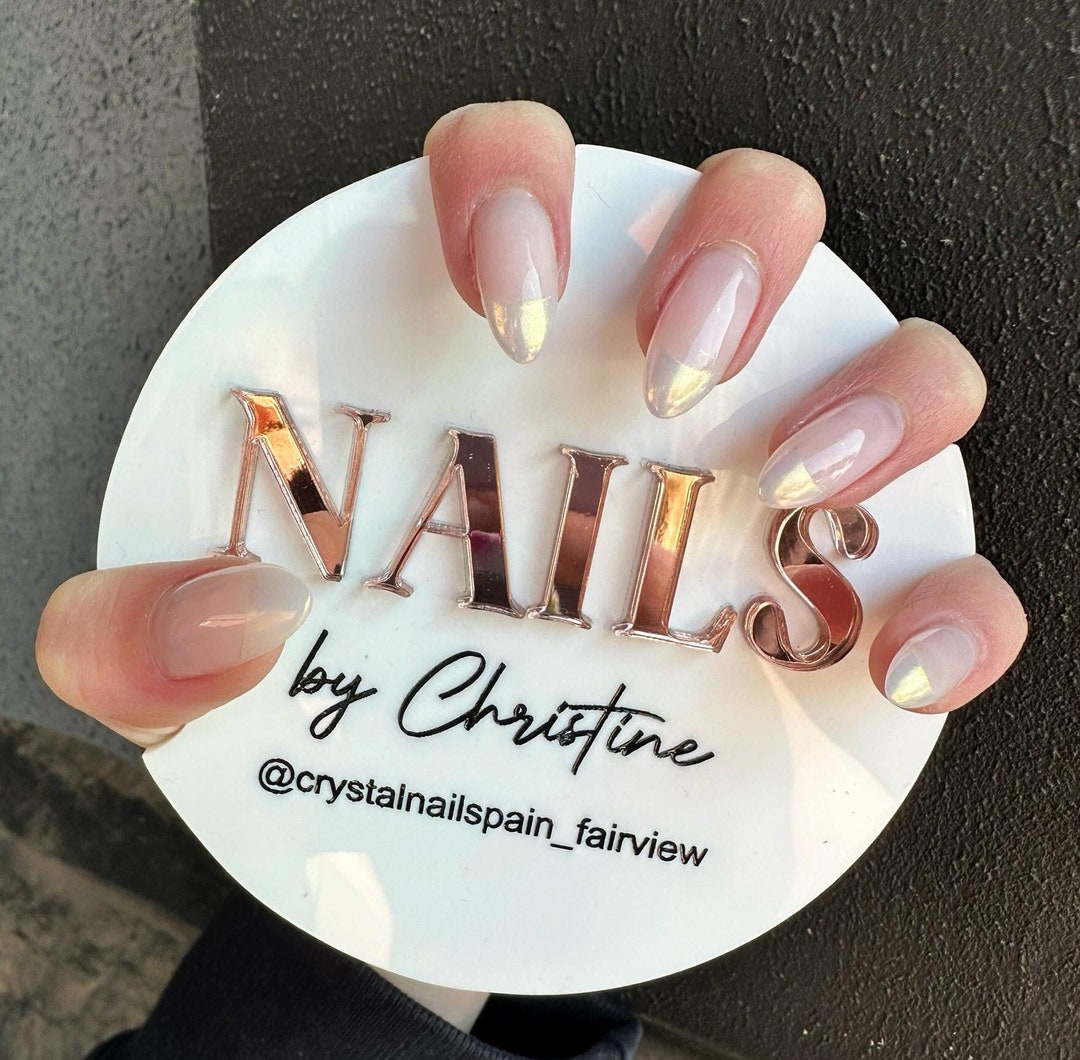 Customizable Acrylic Nailfie Disk: Enhance Manicure Photos & Nail Art ...