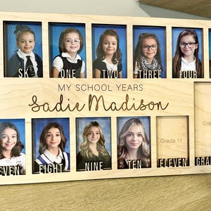 Custom School Photo Frame for Yearly Milestones - Personalized ...