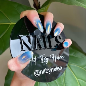 Customizable Acrylic Nailfie Disk: Enhance Manicure Photos & Nail Art ...