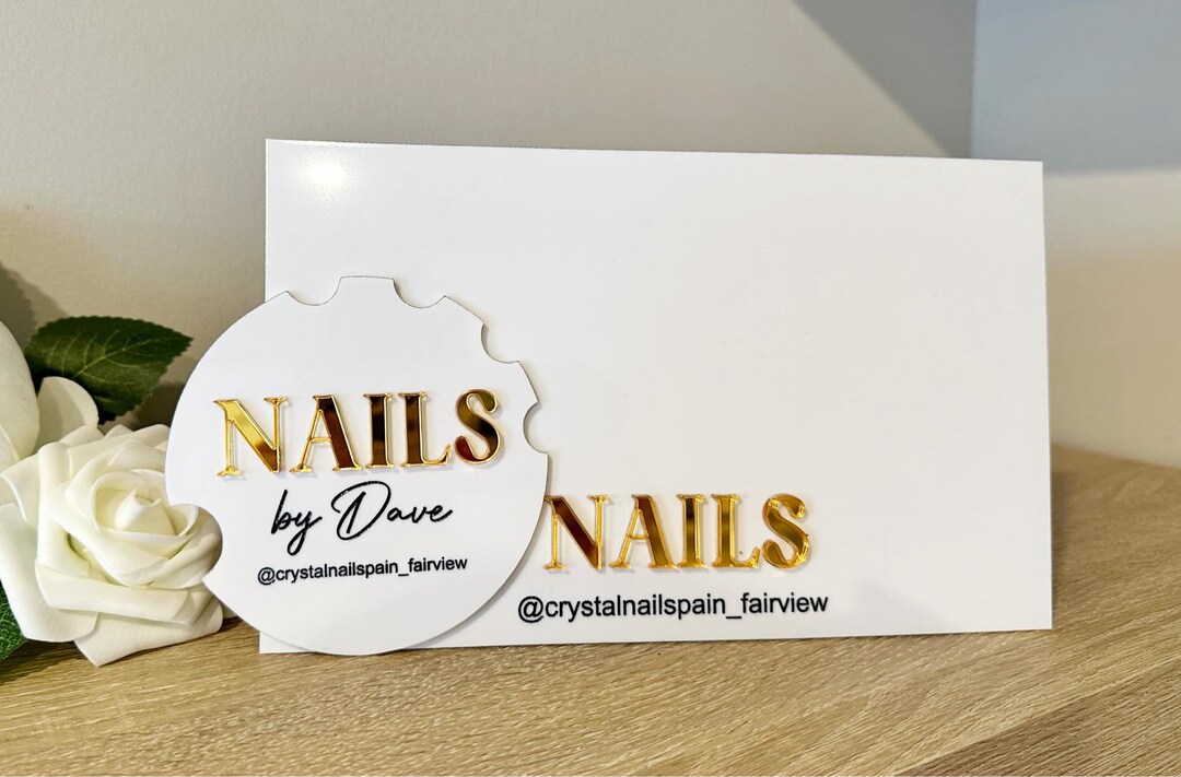 Personalized Acrylic Nailfie Photo Prop Set: Salon Manicure Display - Etsy