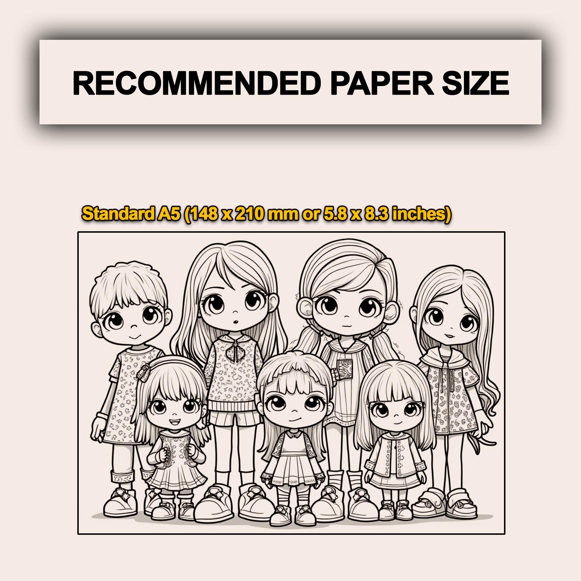 40 Detailed Doodle Mini-figures Coloring Pages | Instant Download ...