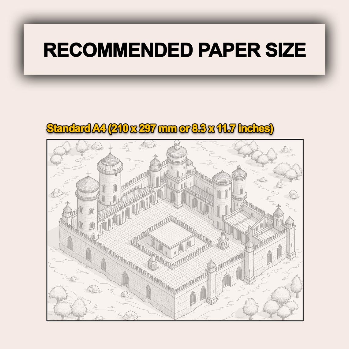 50 Coloring Pages of Settlements and Towns in Isometric View | Instant ...