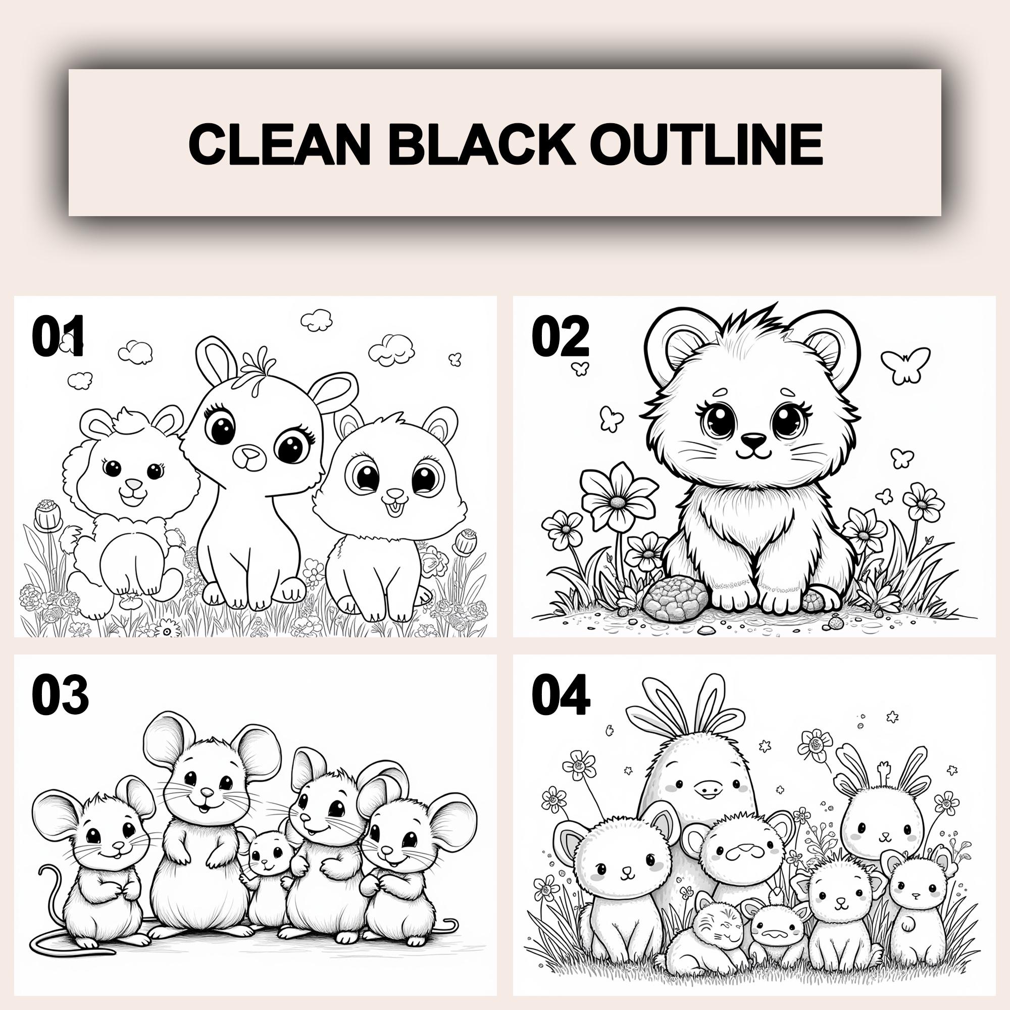 25 Cute Creatures Coloring Pages | Instant Download | Ready to Print ...