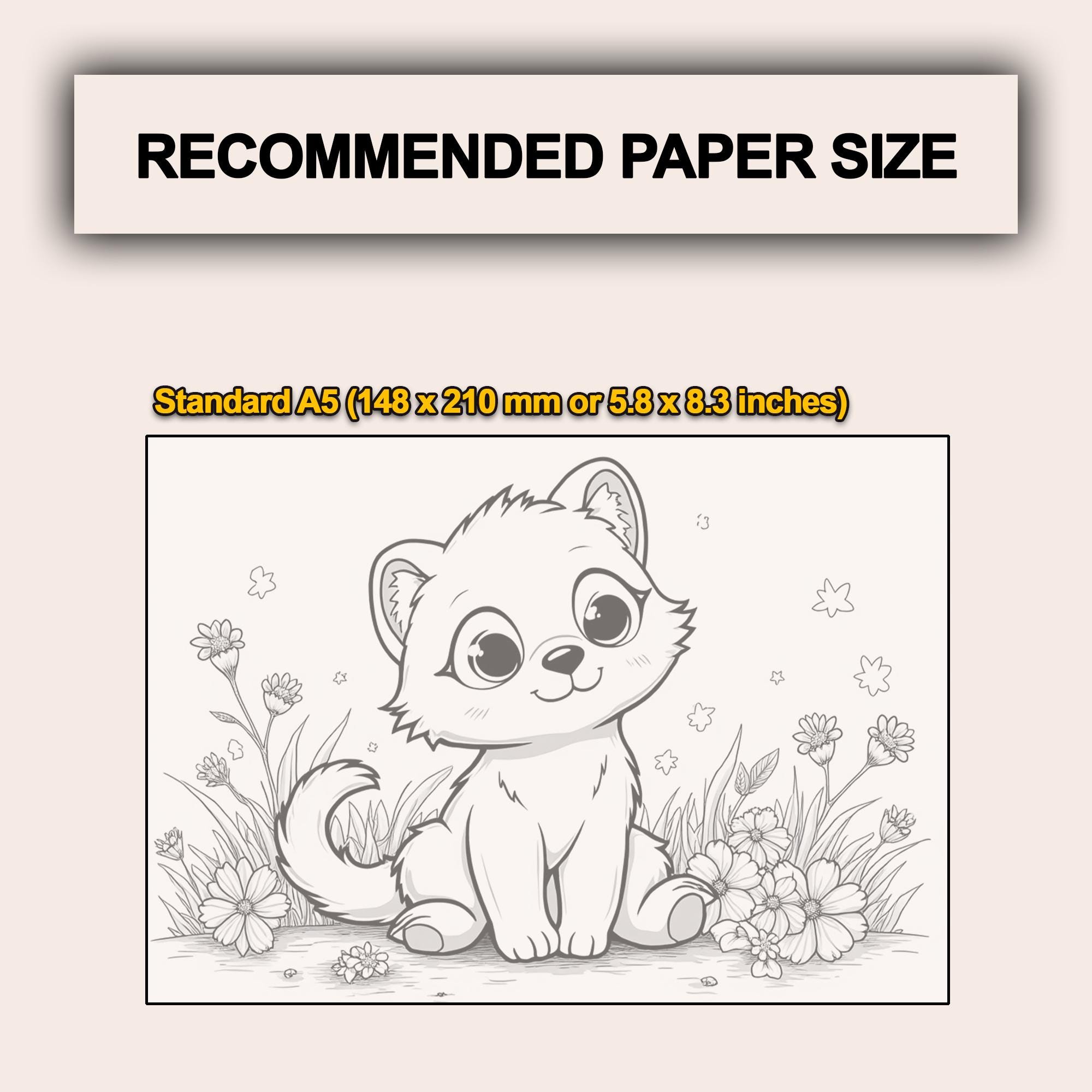 25 Cute Creatures Coloring Pages Instant Download Ready to Print PDF - Etsy