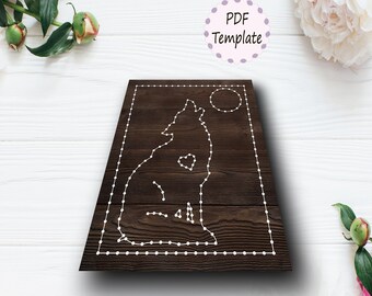 String Art Wolf | Etsy