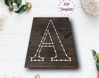 String Art Alphabet | Etsy