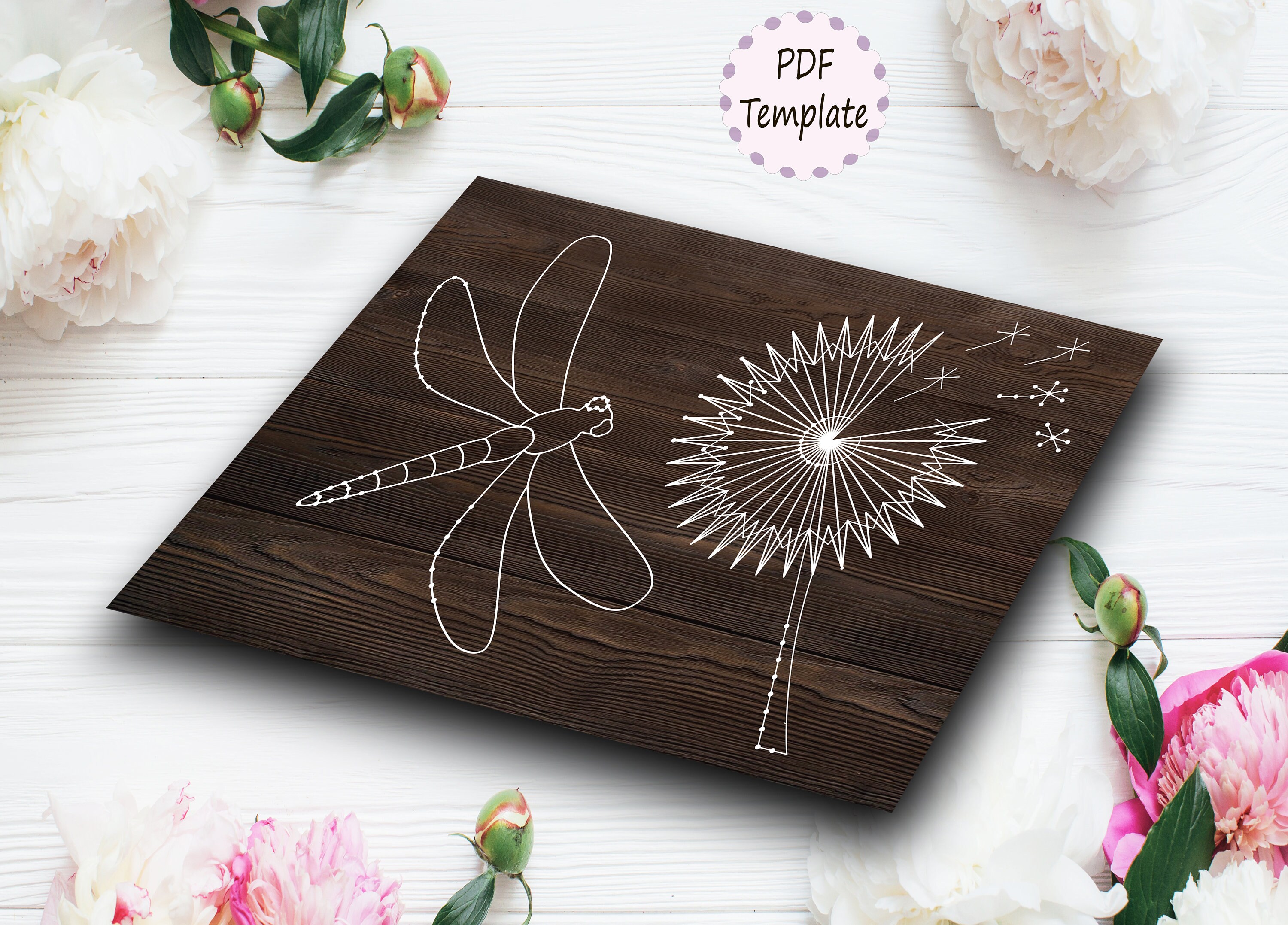 String Art Dandelion Pattern at Hudson Facy blog