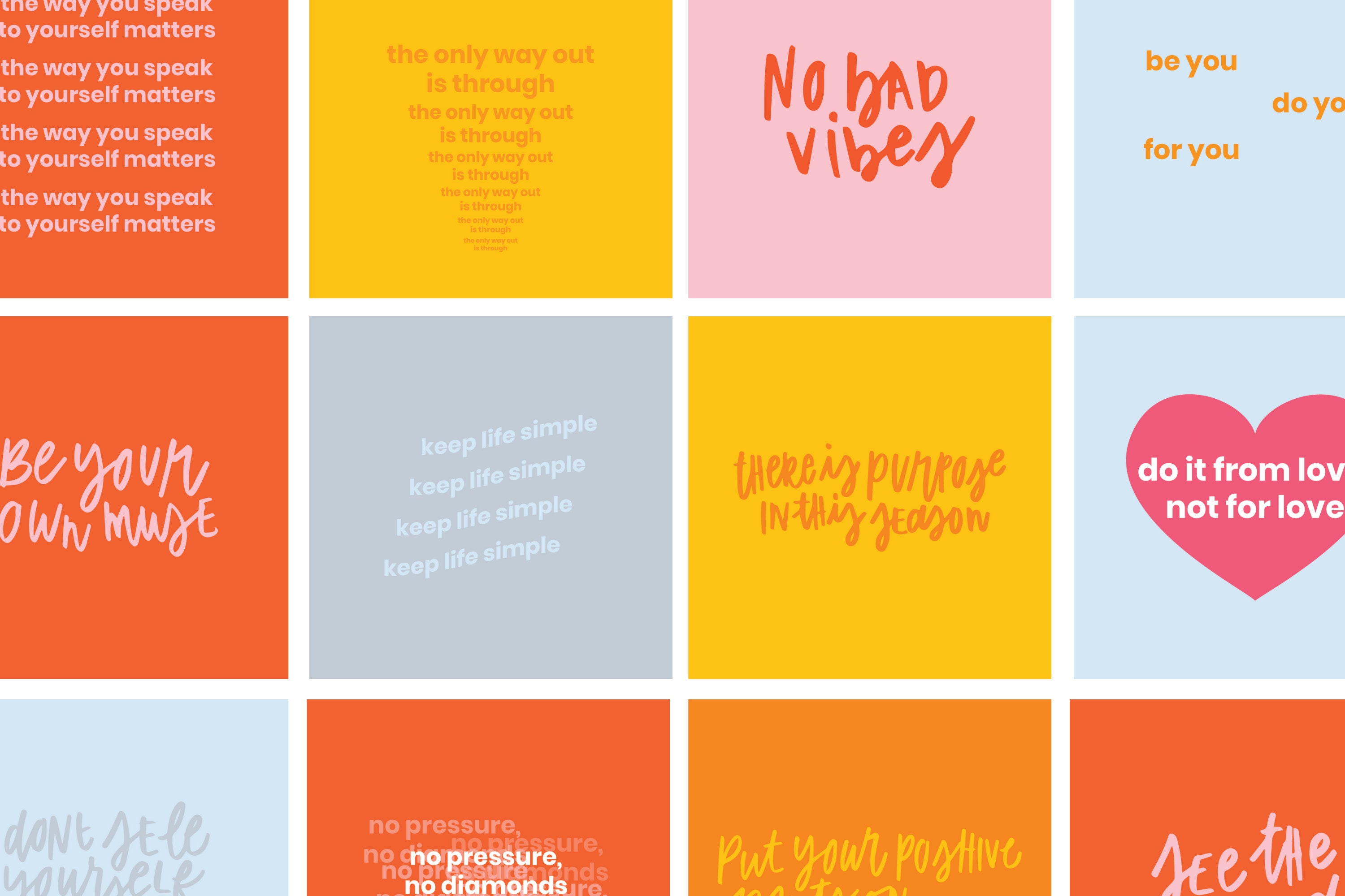 Printable inspirational Cards Encouragement Quote Card set | Etsy