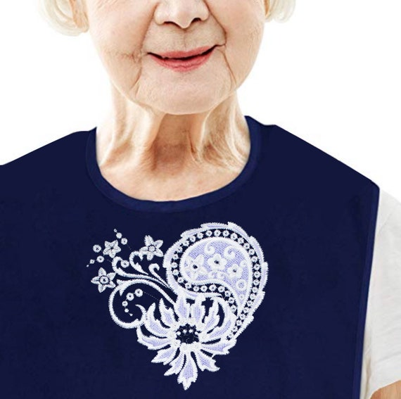 Classy Pal Adult Bib for Women With Embroidered Design | Etsy