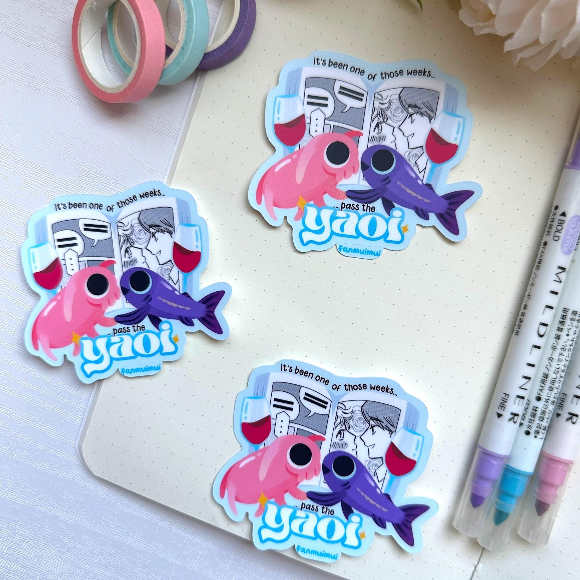 Pass the Yaoi | Yuri | Fanfiction Vinyl Stickers - Etsy