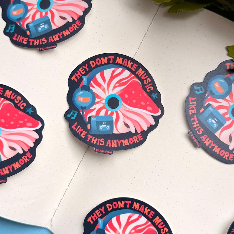 Nautilus Music Sticker - Etsy UK