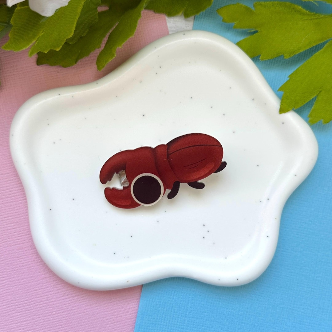 Stag Beetle Acrylic Hair Clip - Etsy