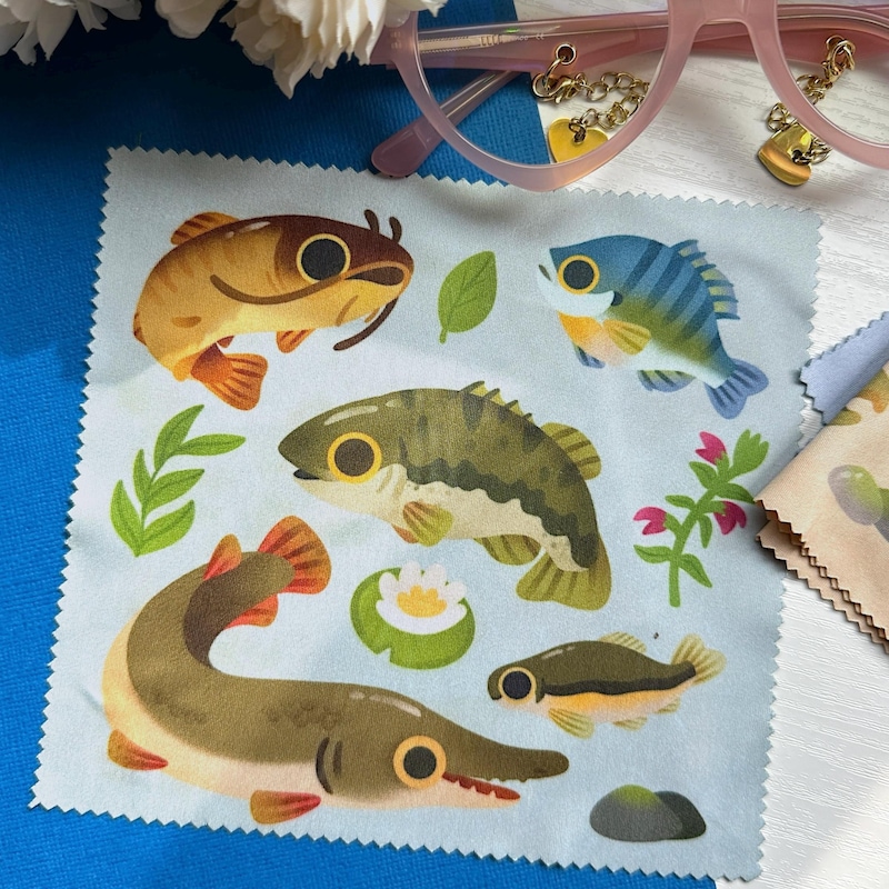 Microfiber Cloth Fish - Etsy