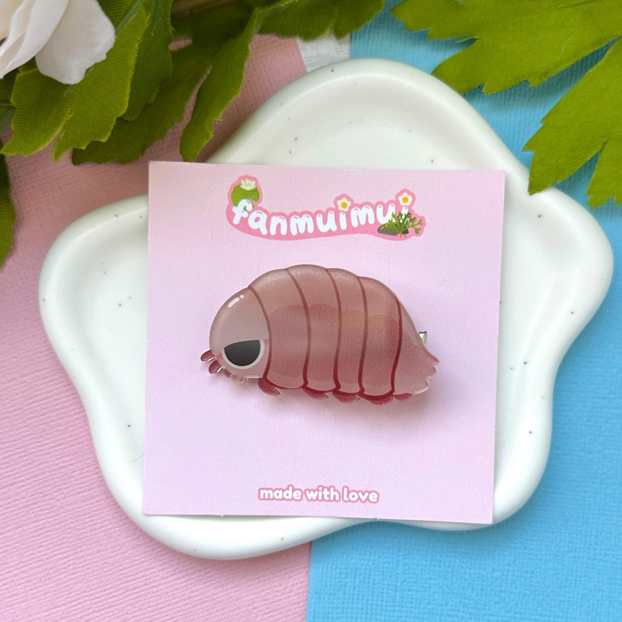 Giant Isopod Acrylic Hair Clip - Etsy