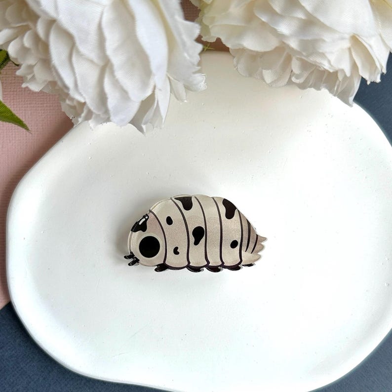 Dairy Cow Isopod Acrylic Hair Clip - Etsy