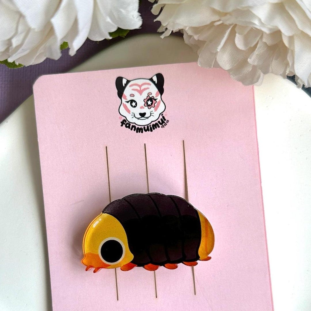 Rubber Ducky Isopod Acrylic Hair Clip - Etsy