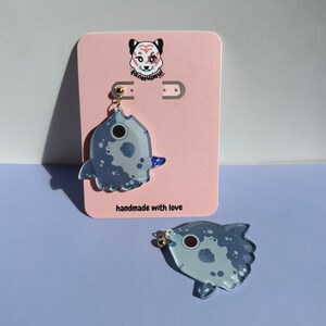 Mola Sunfish Acrylic Earrings - Etsy