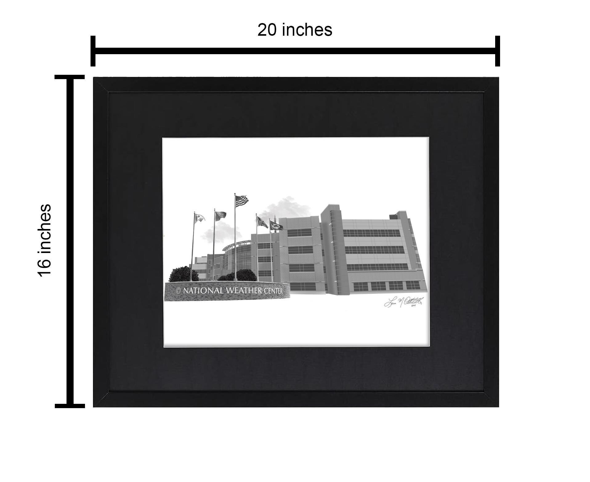 Hand Drawn Sketch of Meteorology Building - Etsy
