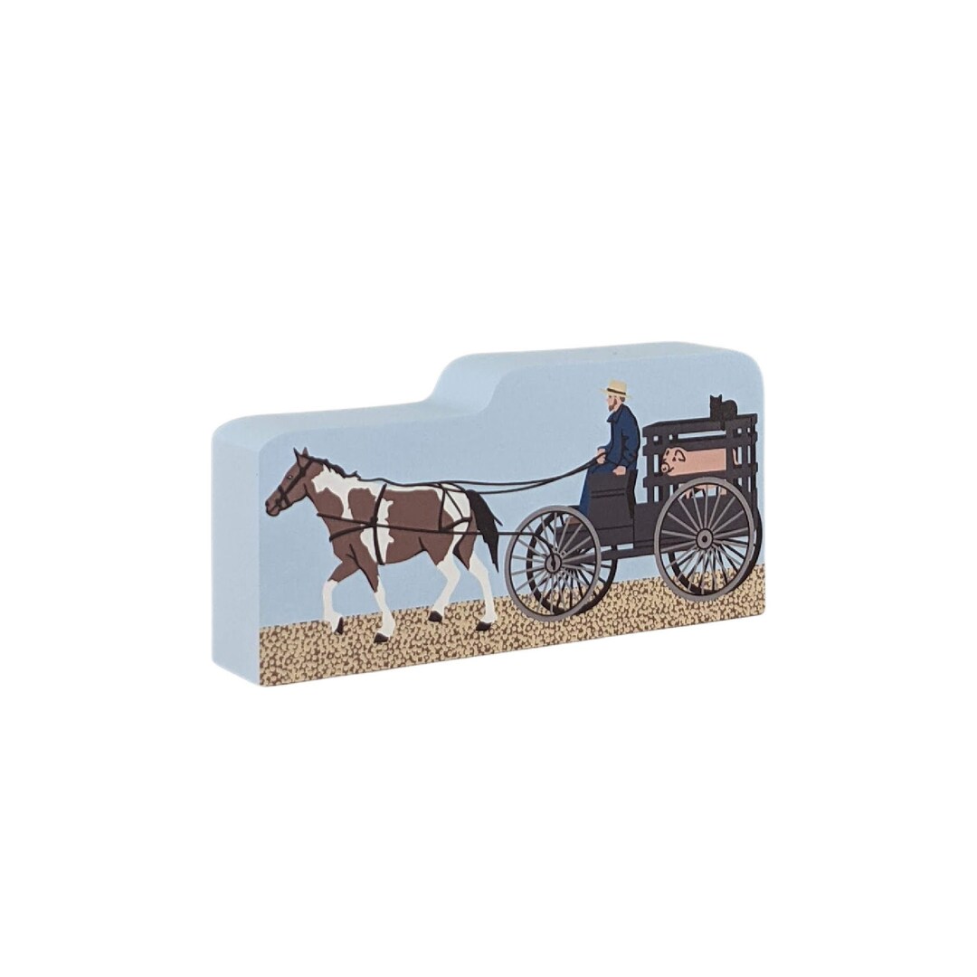 Amish Wagon With Pig, Amish Country, Cats Meow Village - Etsy