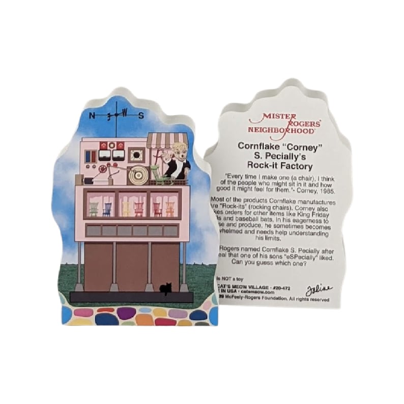 Mister Rogers Neighborhood Wood Blocks, Cat's Meow Village - Etsy