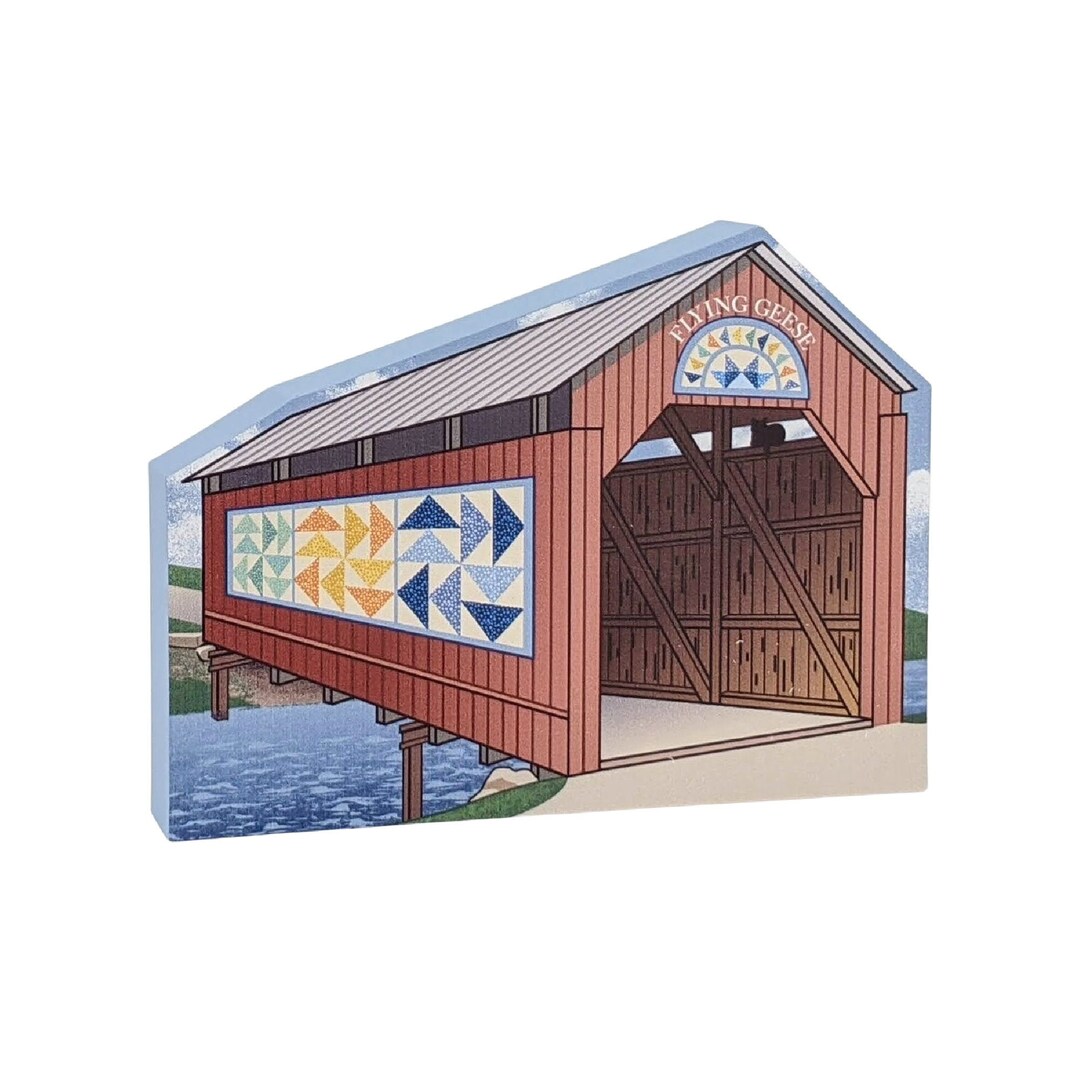 Flying Geese Covered Bridge, Quilt Pattern, Quilting, Quilter Gift ...
