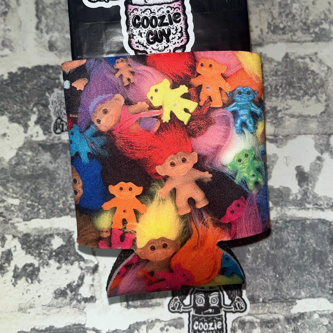 Troll Doll Drink Sleeve. 80's and 90's, Nostalgia, Trolls - Etsy