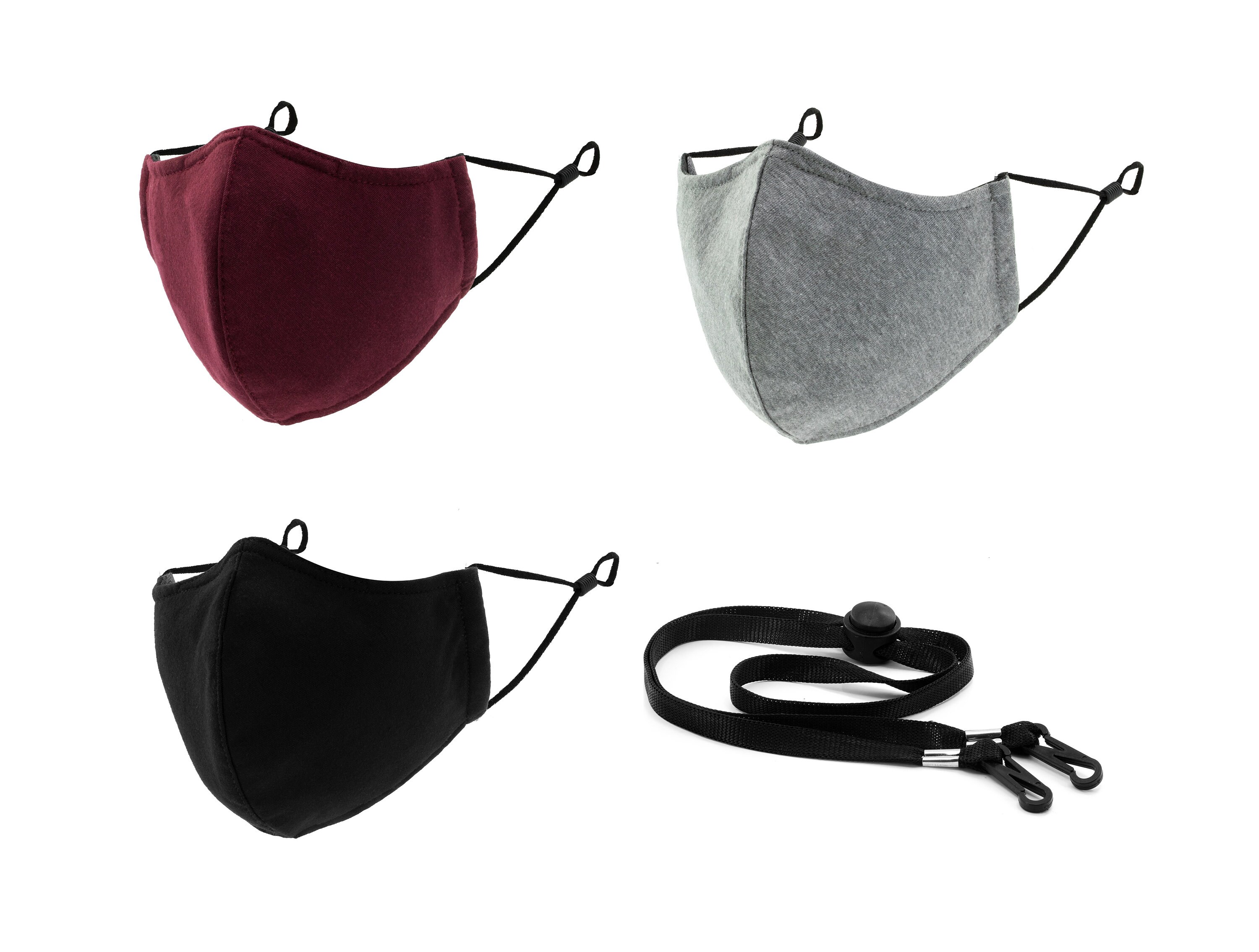 Premium Bundle Travel Face Masks Lanyard Strap Reusable Face - Etsy