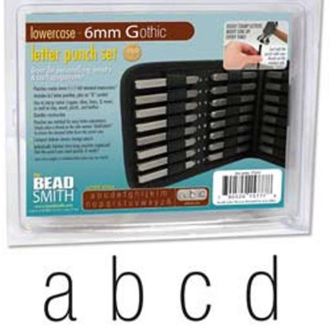 3mm GOTHIC Lower Case Metal Stamp Set, Beadsmith LOWER Case San Serif ...