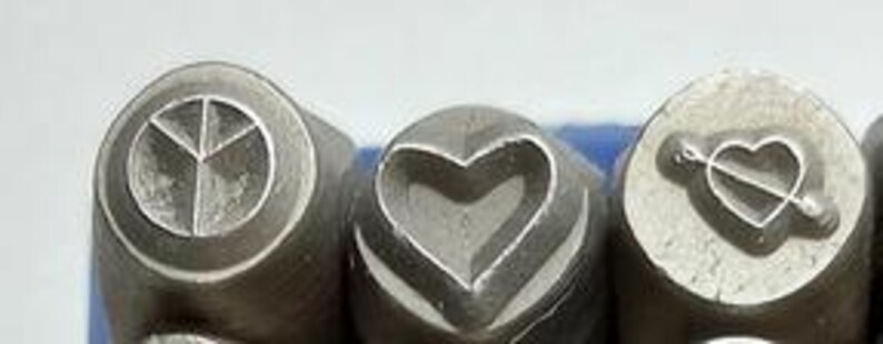 6mm Metal Design Stamps Peace, Bird Wings, Angel Wings Zuni Bear, Fleur ...