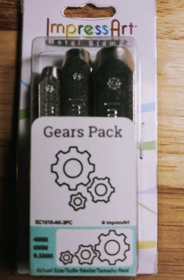 Impressart 3 Pc GEARS Stamp Set Industrial Symbols Stamps - Etsy India