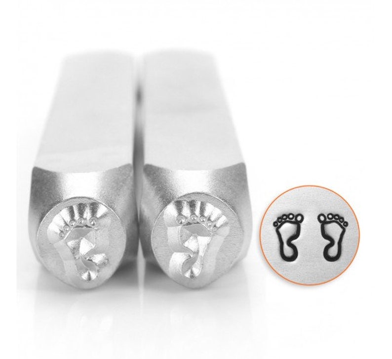 Left /right Foot Metal Stamp Set Impressart Baby Feet Stamps | Etsy