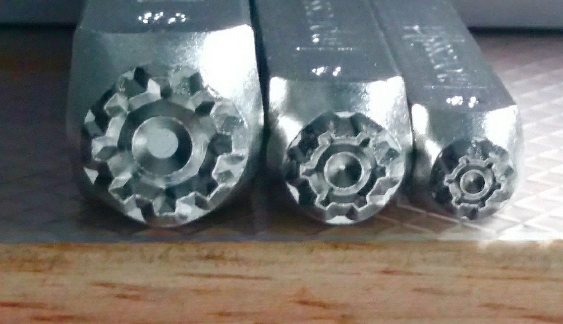 ImpressArt 3 Pc GEARS Stamp Set Industrial Symbols stamps | Etsy
