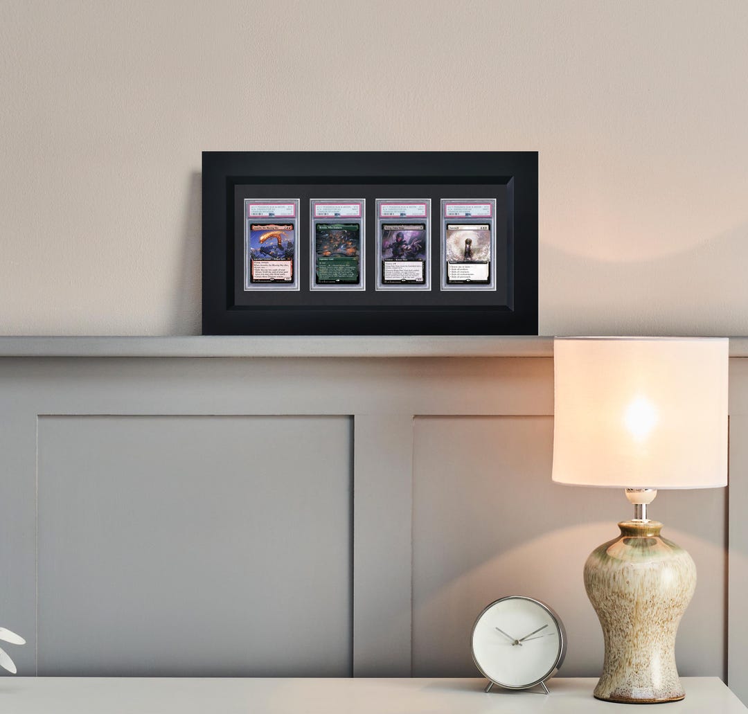 4 Card Graded Slab Frame UV Protected | PSA and All Others | Pokemon ...