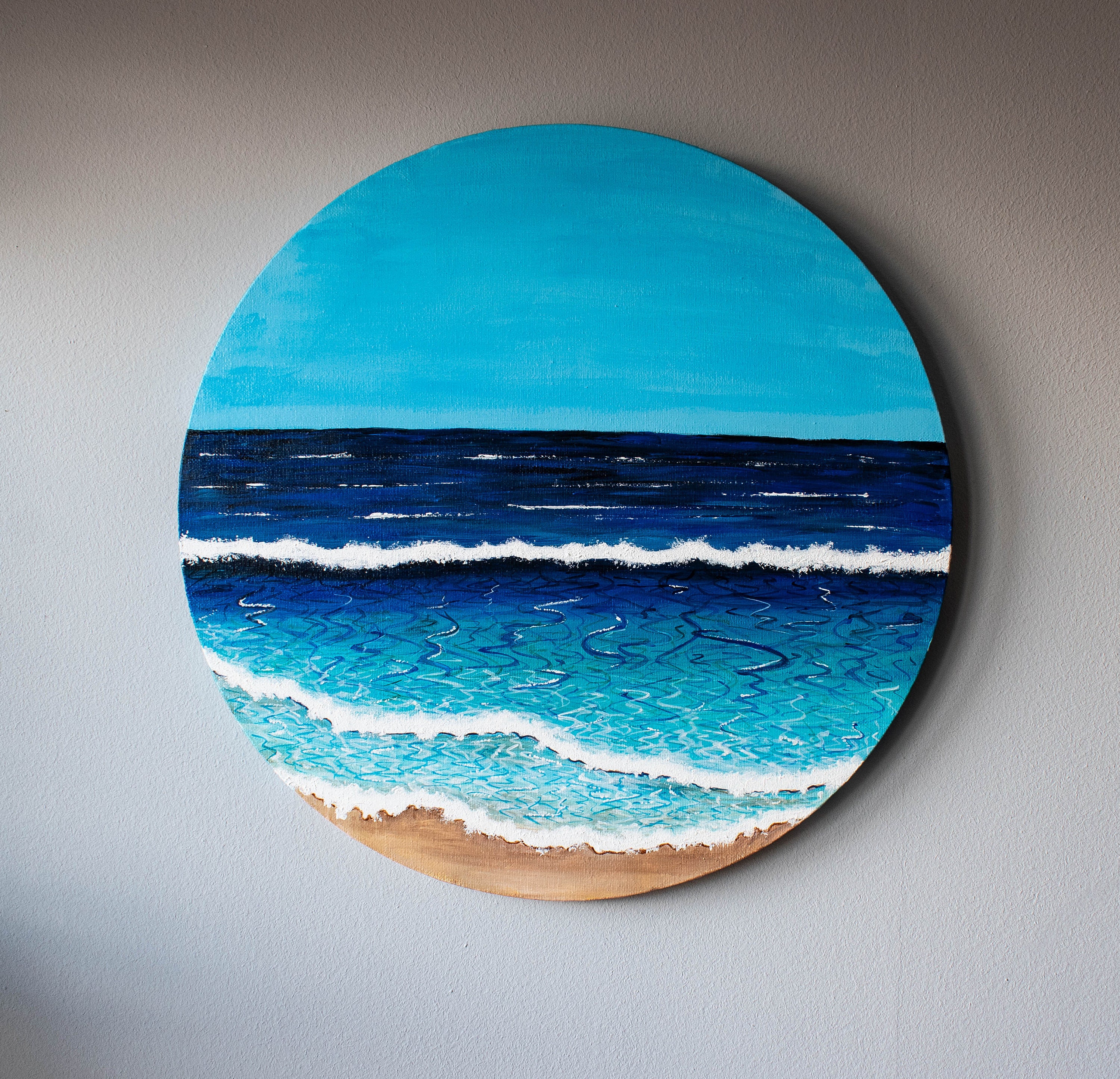 Handmade Acrylic Sea Painting Sea Escape - Etsy