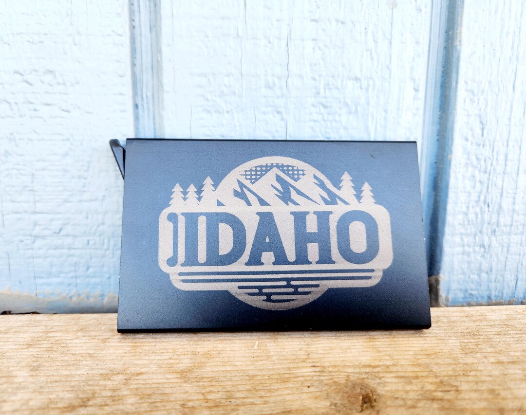 Customizable Metal Wallet: Personalized Logo, Minimalist Card Holder - Etsy