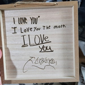 Engraved Handwriting |handwriting Gift | Custom Handwriting Sign ...