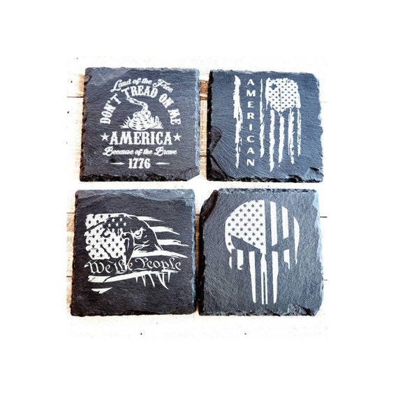 Customized Slate Coasters / Choose Your Own Custom Design/ - Etsy