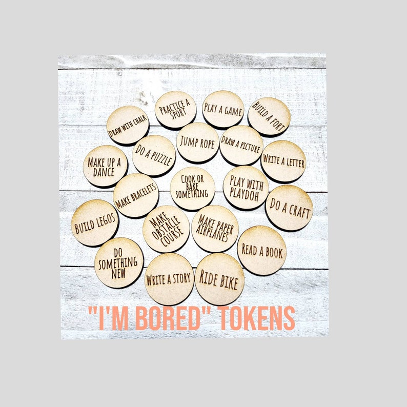Boredom Buster Tokens: Kids' Activity Jar, Screen-free Fun - Etsy