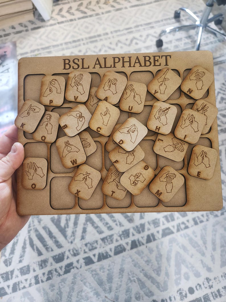 ASL Alphabet Puzzle: Kids Sign Language Learning - Etsy