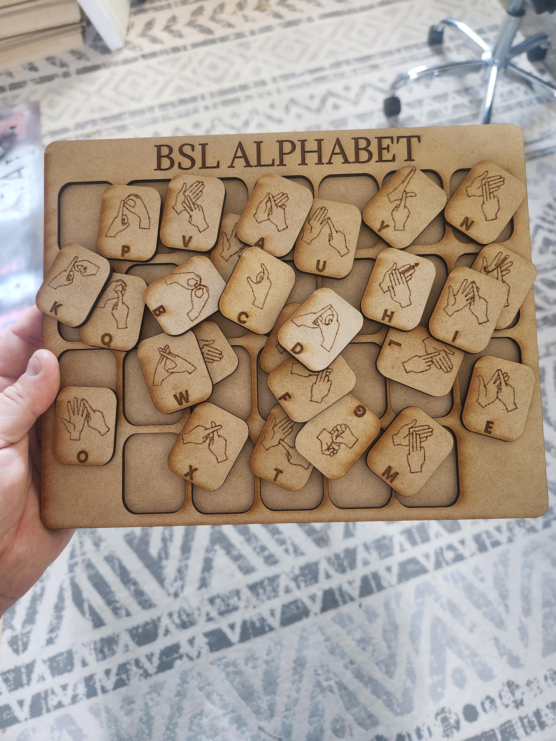 ASL Alphabet Puzzle: Kids Sign Language Learning - Etsy